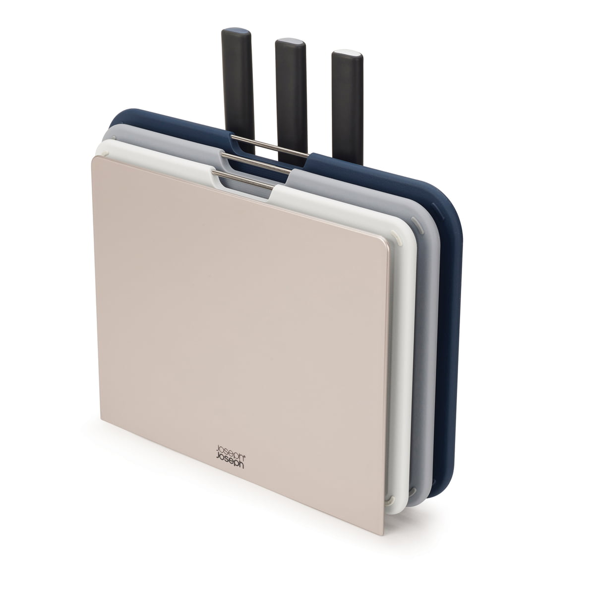 Nest Plus Schneidebretter und Messer-Set von Joseph Joseph | Connox