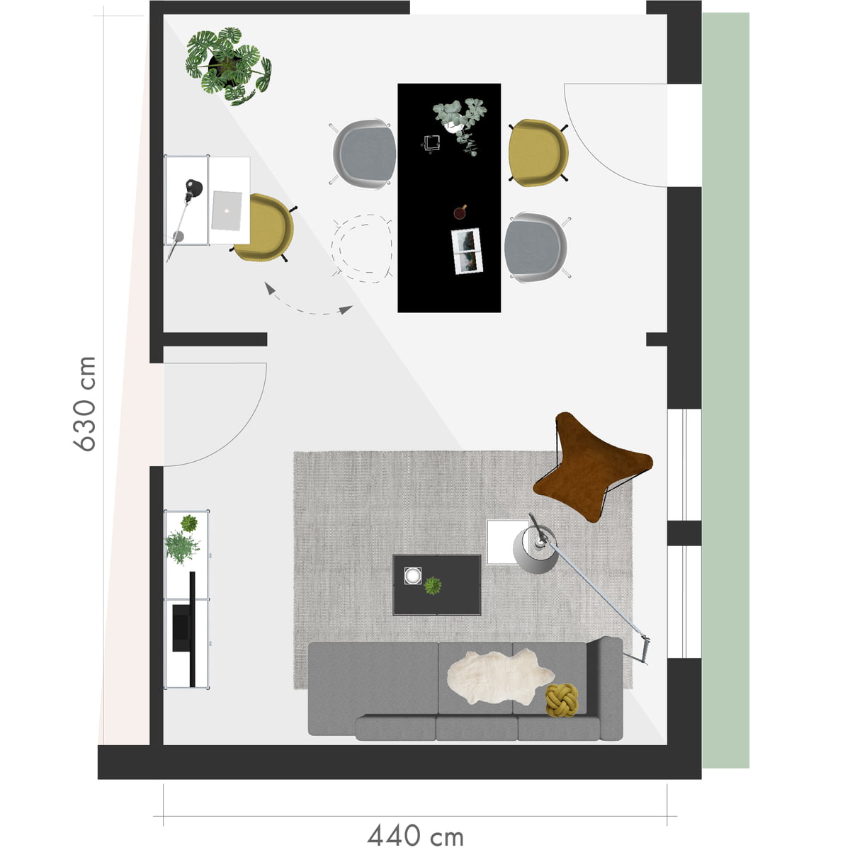 Arbeitsecke einrichten