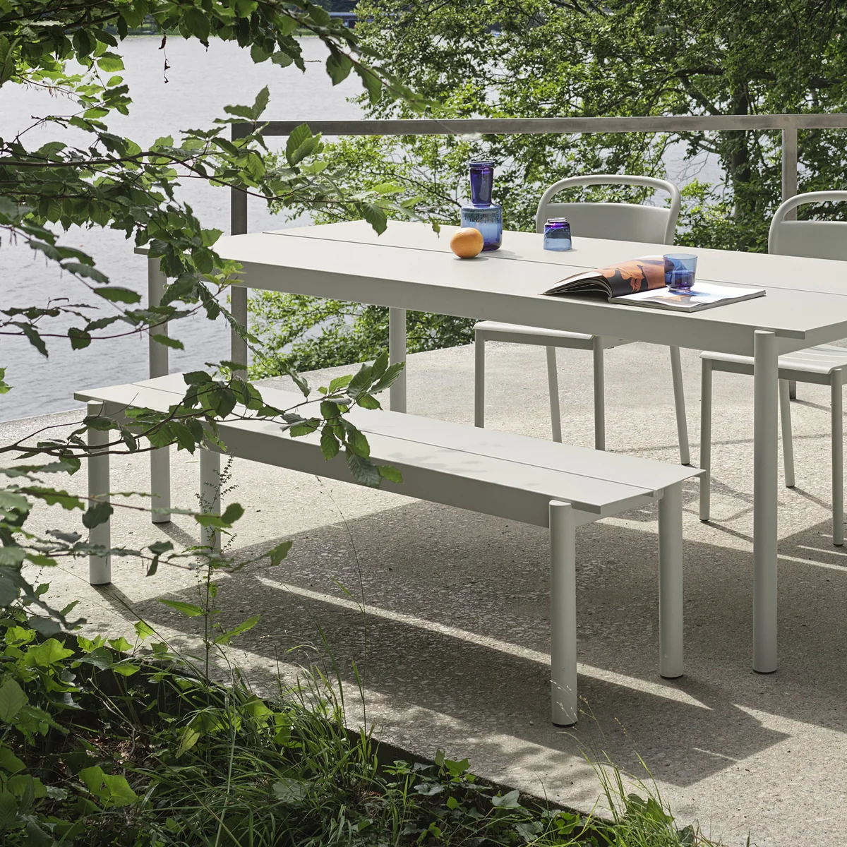 Preisvergleich für Muuto - Linear Steel Bank 170 cm, schwarz, BxHxT ...