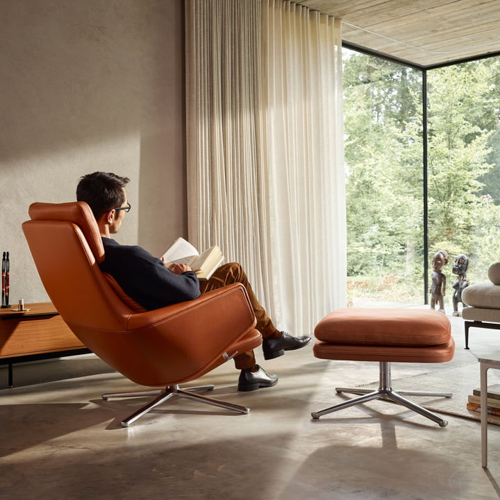 Grand Relax Sessel & Ottoman von Vitra | Connox